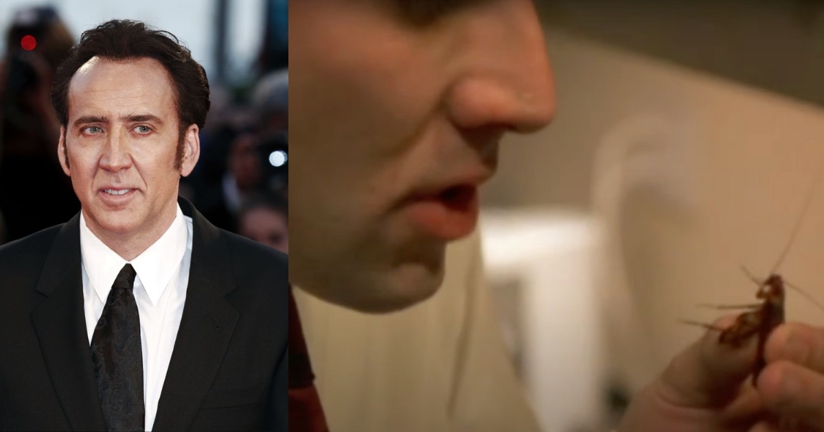 Nicolas Cage reveals he ate live cockroaches for a movie and regrets it ... Nicolas Cage reveals he ate live cockroaches for a movie and regrets it ...